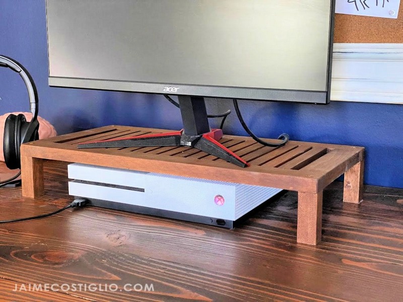 15 DIY Monitor Stand Ideas Free Projects - Susie Harris