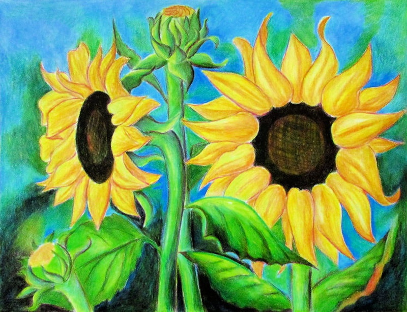 17 Beautiful Sunflower Painting Ideas - Susie Harris
