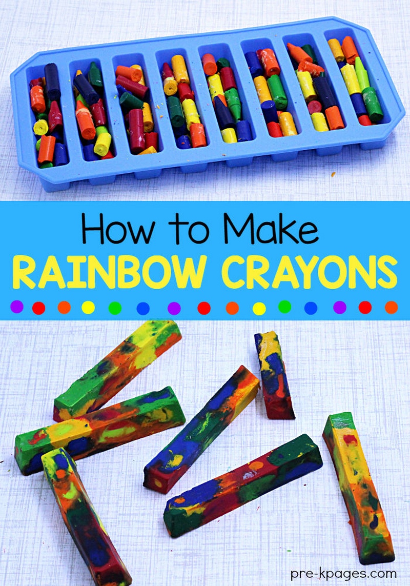 33 Easy To Make DIY Rainbow Crayons - Susie Harris