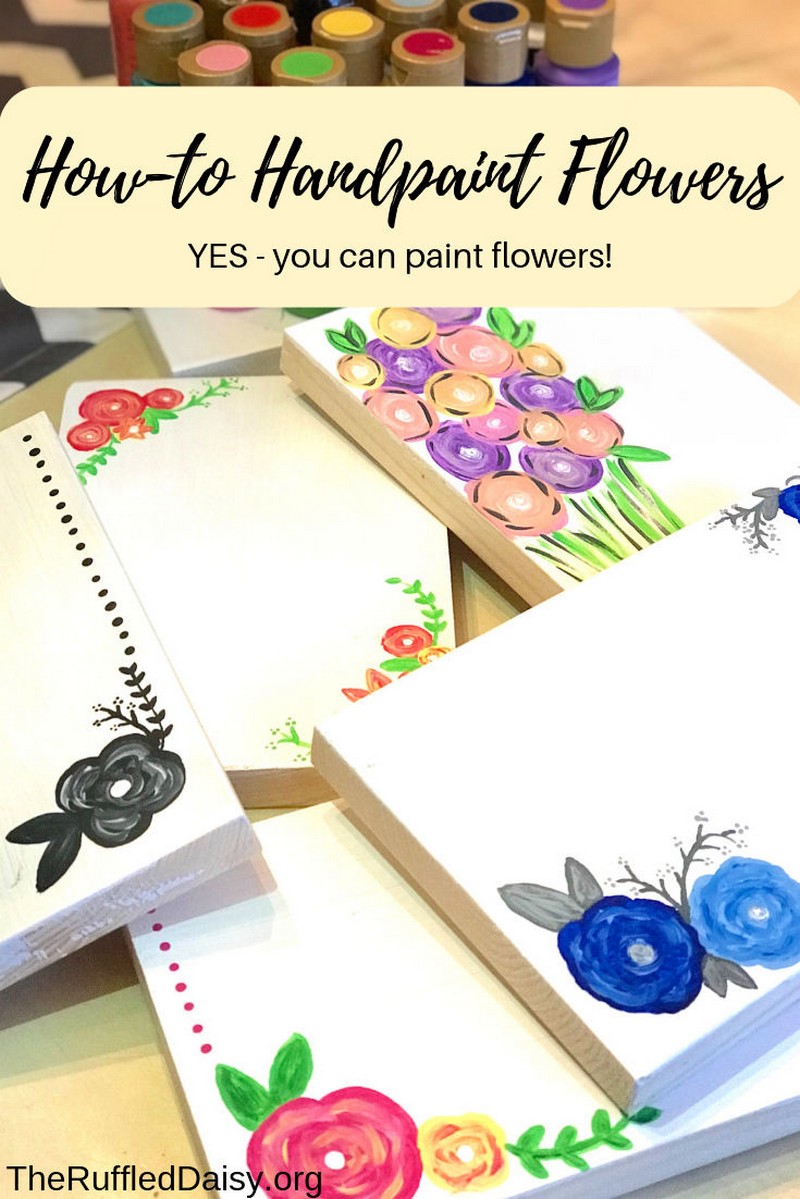 25 Simple Painted Flowers Under 30 Minutes - Susie Harris