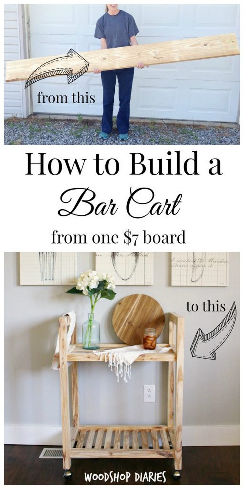 30 DIY Bar Cart Ideas You Can DIY Easily - Susie Harris
