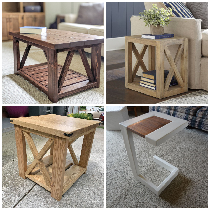 35 Decent DIY Side Table Plans For Home - Susie Harris