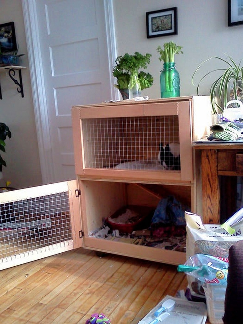 25 DIY Rabbit Cage Plans For Indoor And Outdoor - Susie Harris