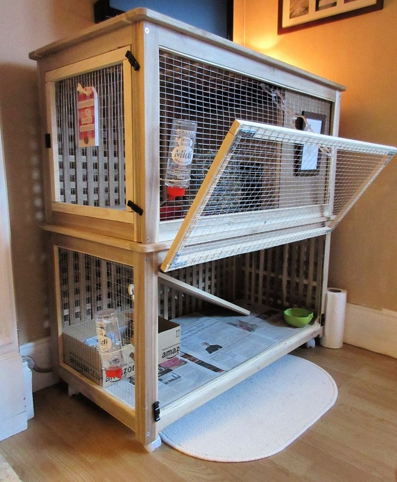 25 DIY Rabbit Cage Plans For Indoor And Outdoor - Susie Harris