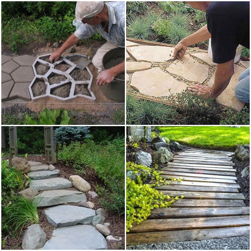 15 Cheap DIY Garden Path Ideas - Susie Harris