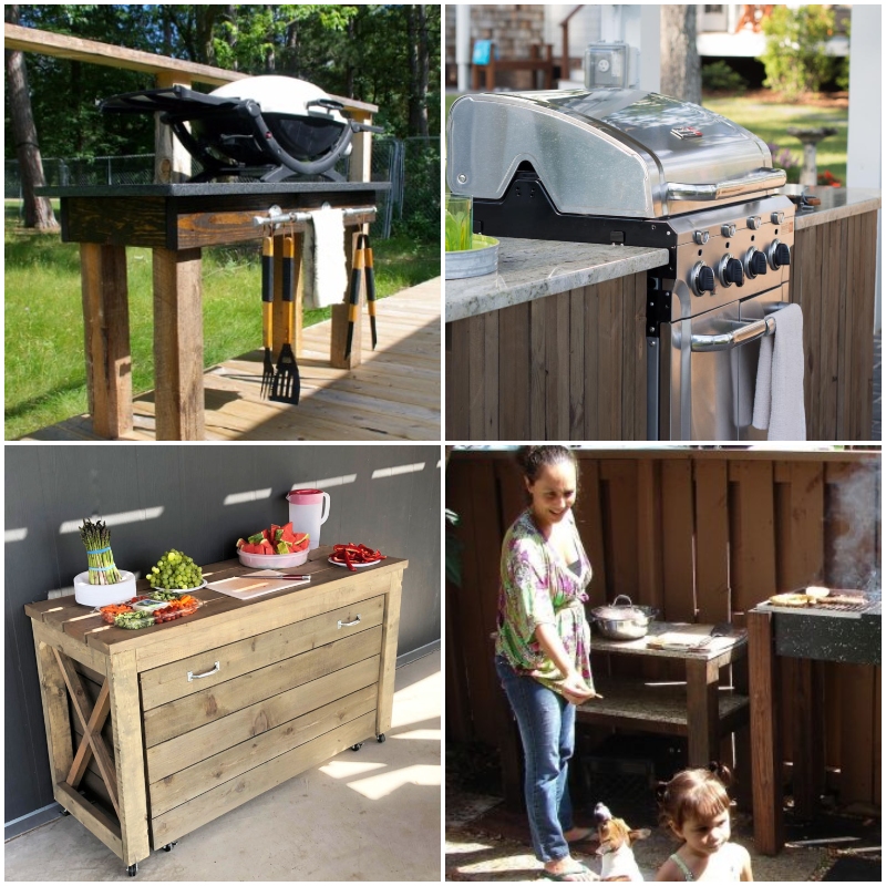 16 DIY Grill Station Plans Like A Kitchen - Susie Harris