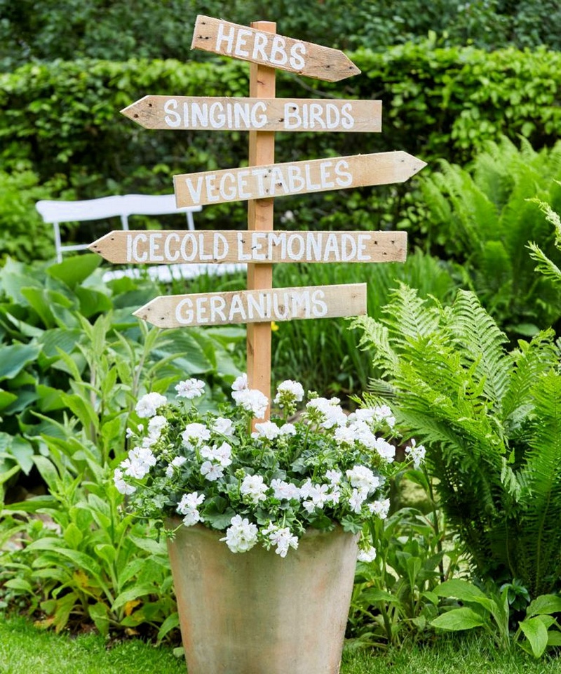 35 Charming Garden Signs DIY - Susie Harris