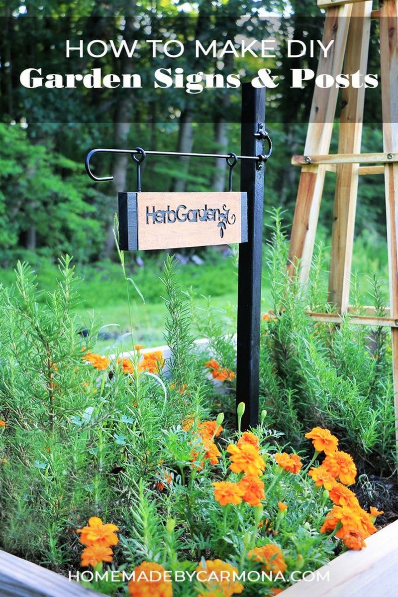 35 Charming Garden Signs DIY - Susie Harris