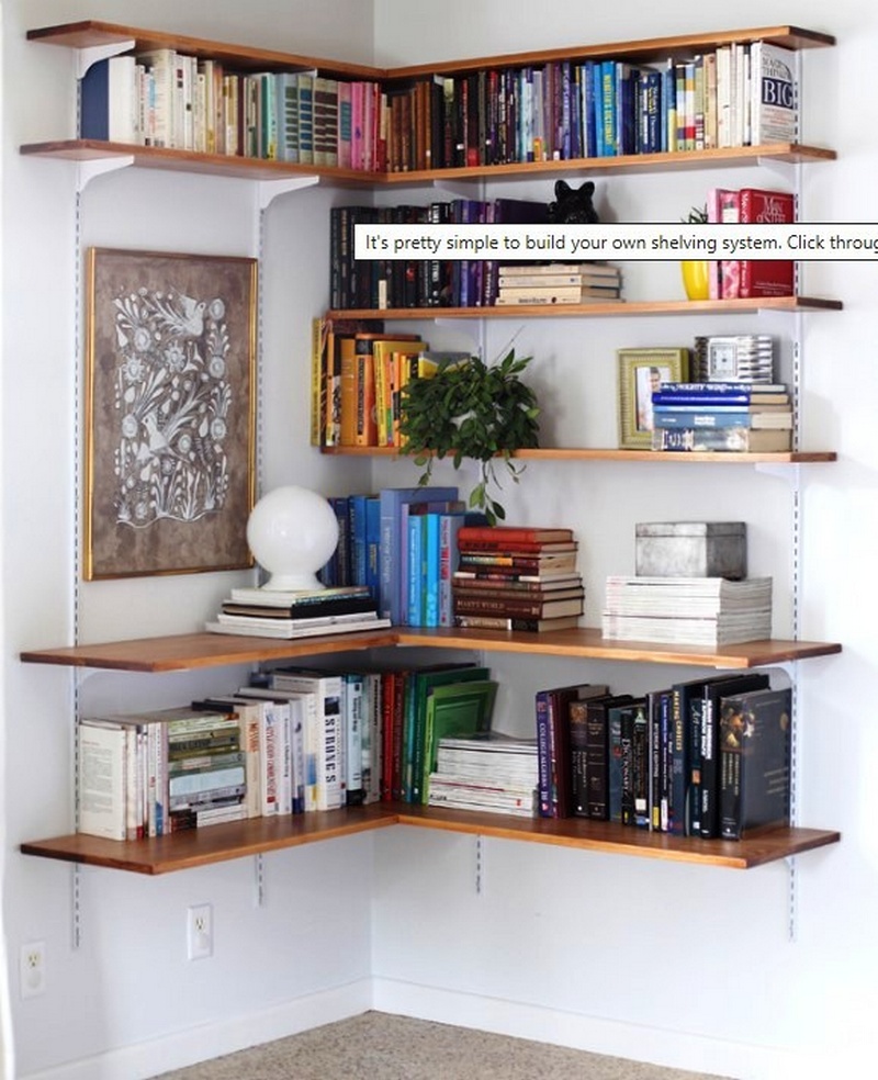 32 Corner Shelves Ideas That You Can DIY - Susie Harris