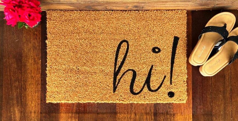 30 DIY Welcome Mats For Your Special Guest - Susie Harris