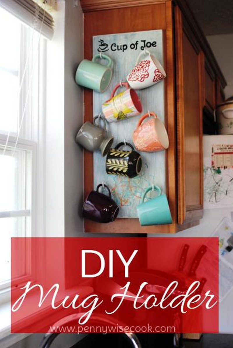 20 DIY Pallet Coffee Cup Holder Ideas - Susie Harris