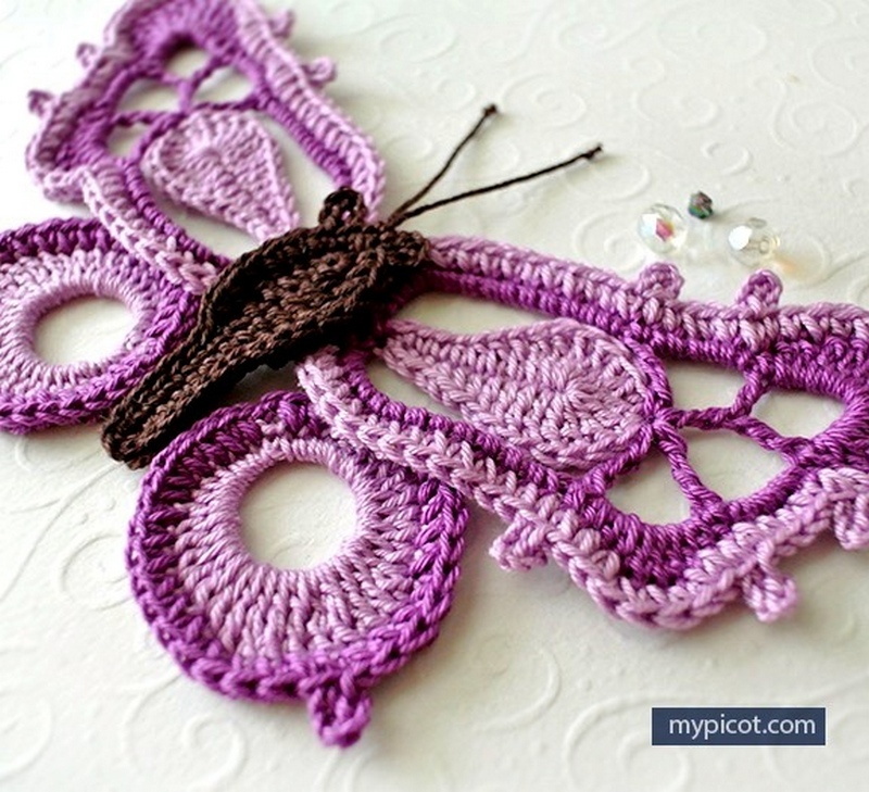 20 Easy & Free Crochet Butterfly Patterns - Susie Harris