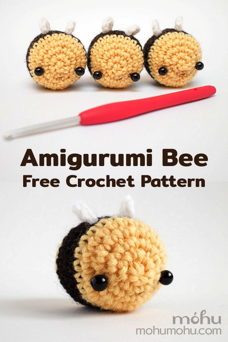 20 Free Crochet Bee Pattern Projects - Susie Harris