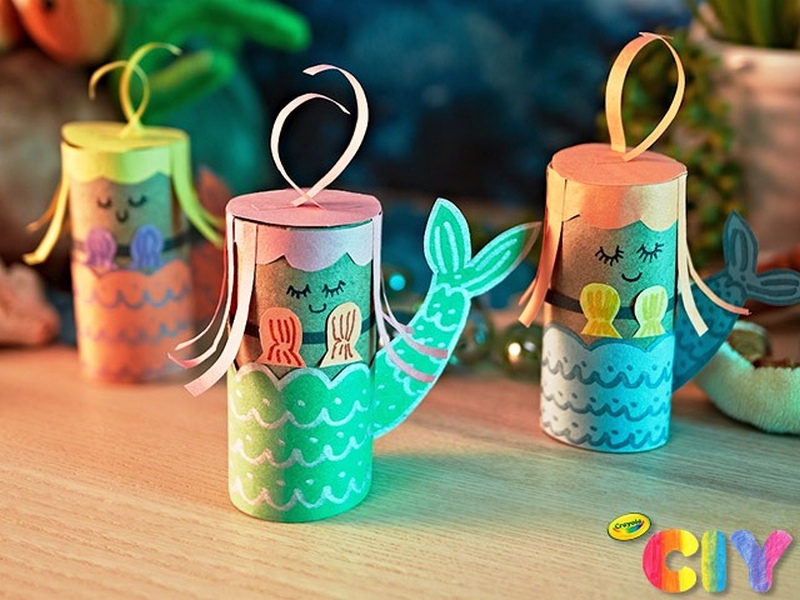 20 DIY Mermaid Crafts - Easy Kids Crafts - Susie Harris