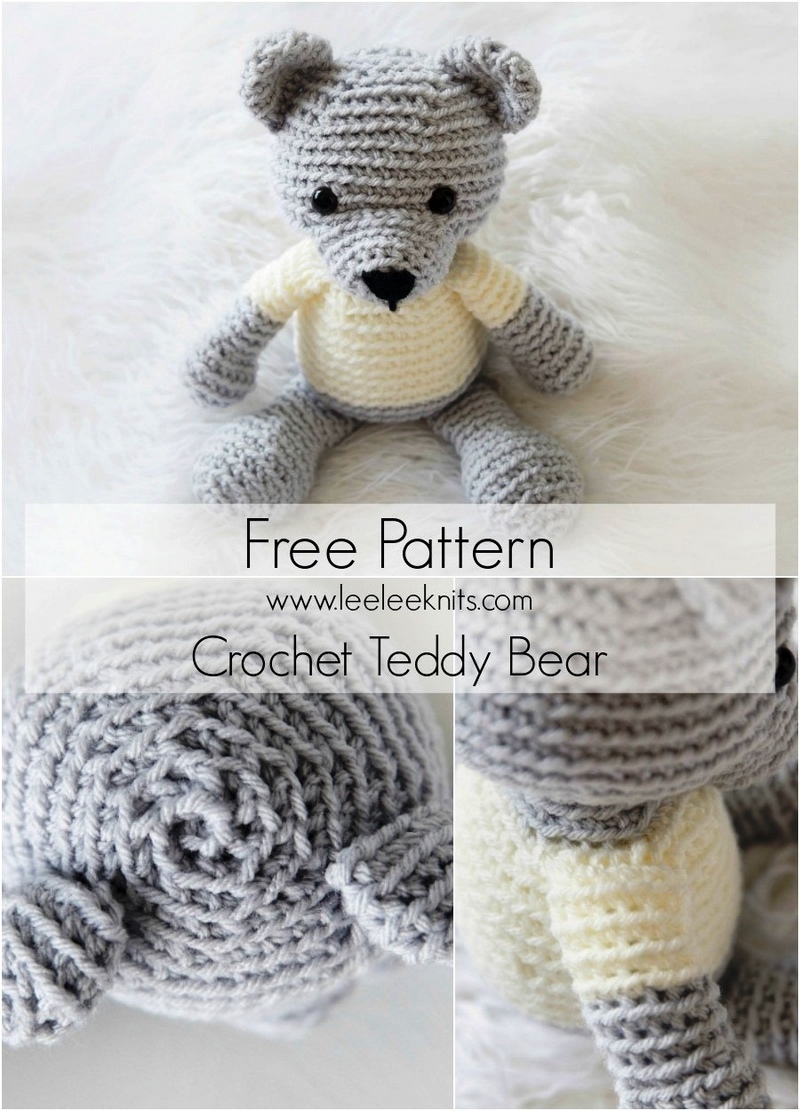 20 Free Crochet Teddy Bear Patterns - Susie Harris