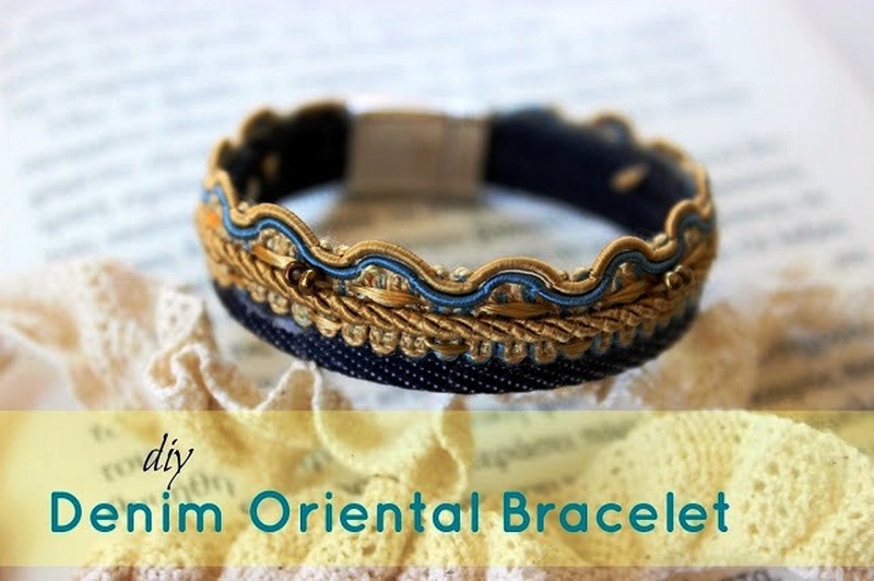 20 DIY Denim Bracelet Ideas - Recycled Projects - Susie Harris