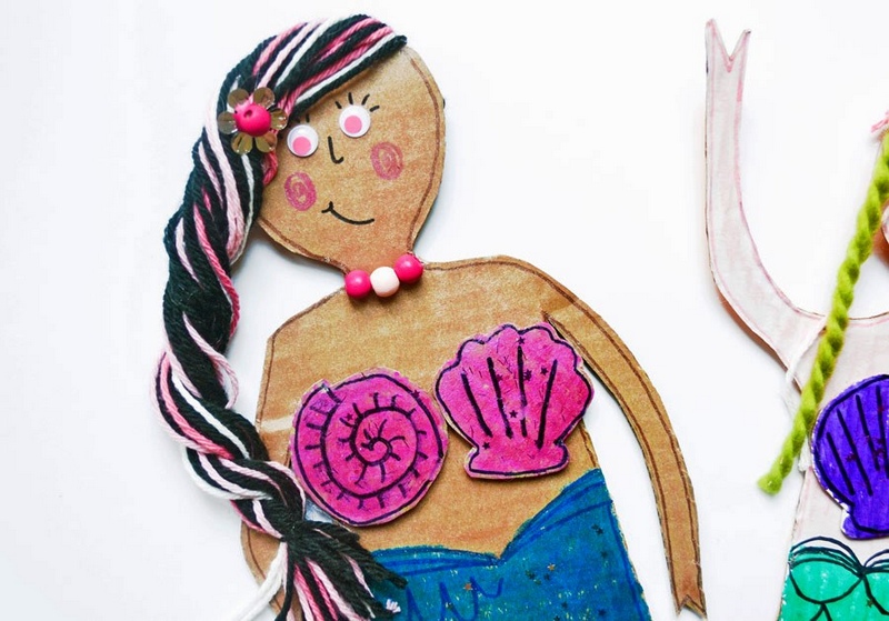 20 DIY Mermaid Crafts - Easy Kids Crafts - Susie Harris