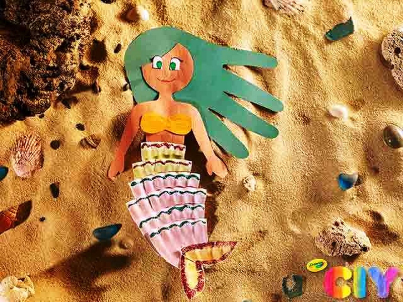 20 DIY Mermaid Crafts - Easy Kids Crafts - Susie Harris