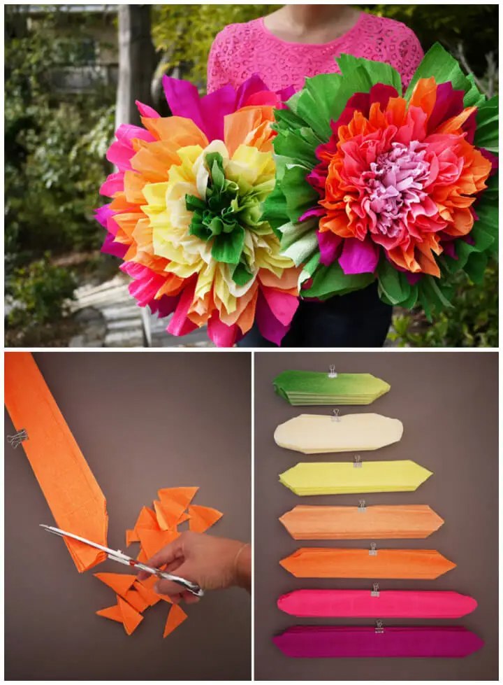 15 Easy Crepe Paper Flowers Decoration - Susie Harris