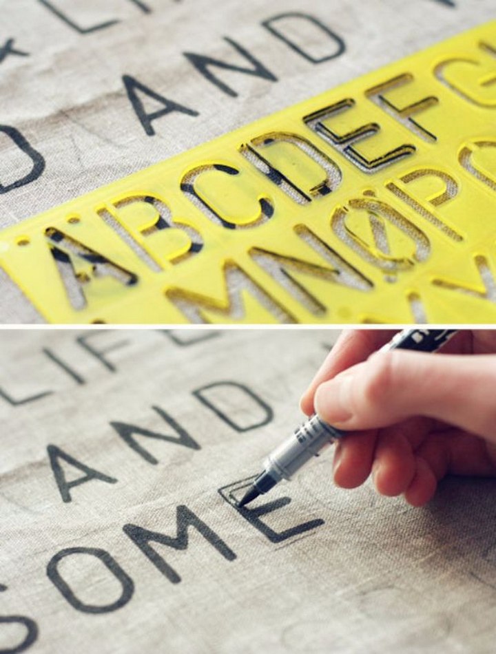 20 Excellent DIY Ideas Made With Stencils - Susie Harris