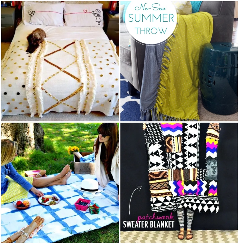 19 DIY Throw Blankets to This Weekend - Susie Harris
