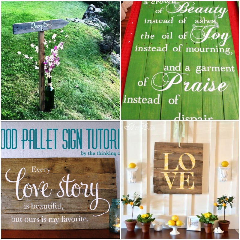 20 DIY Pallet Signs That Are Build Easy - Susie Harris