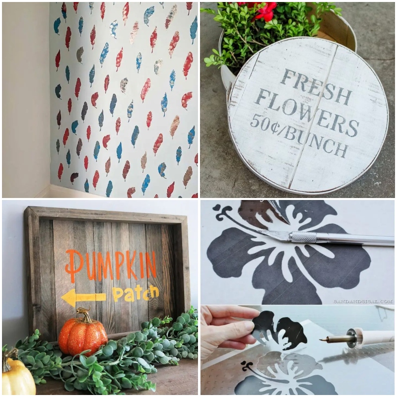20 Excellent DIY Ideas Made With Stencils - Susie Harris