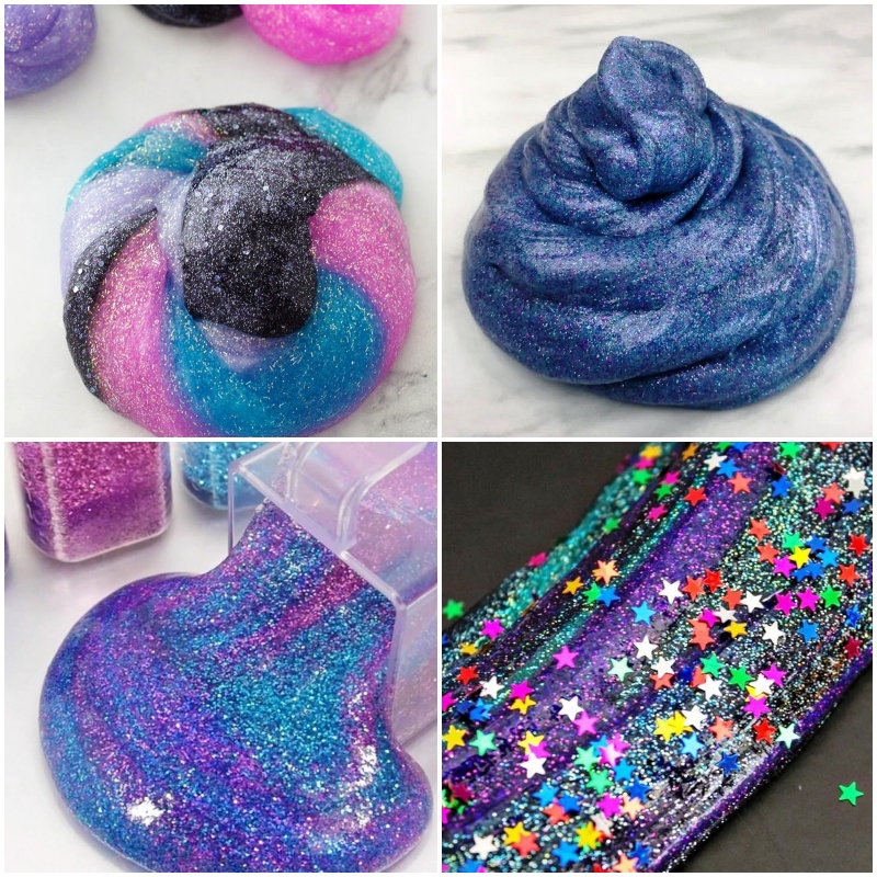 25 DIY Glitter Galaxy Slime Ideas That Are Useful - Susie Harris