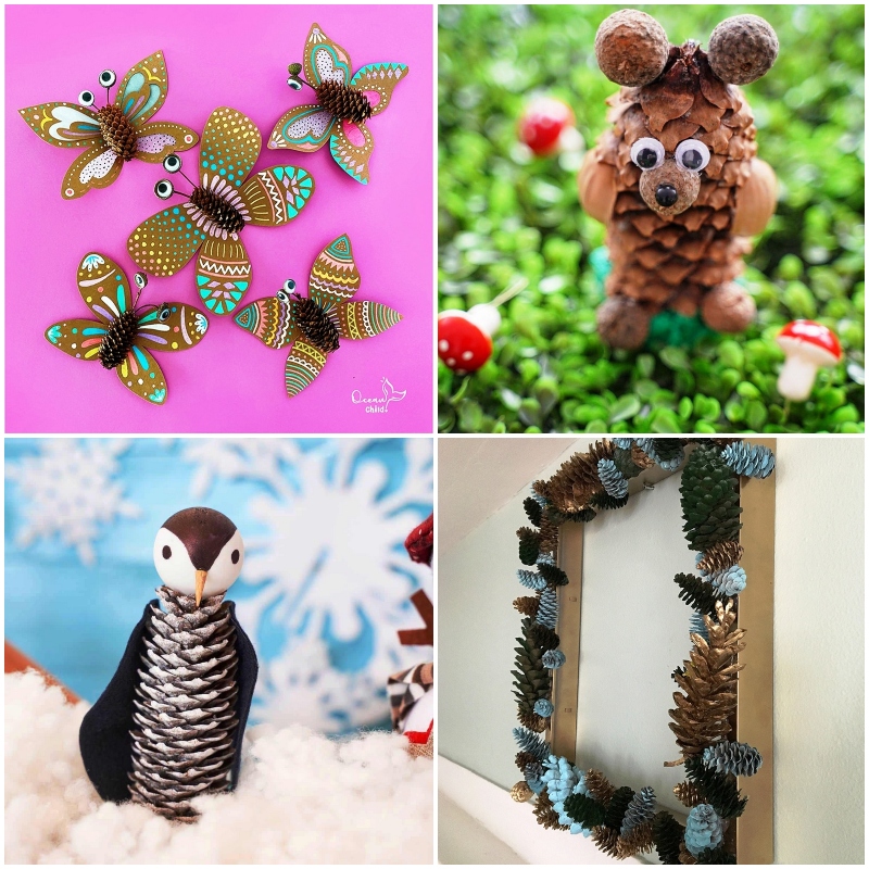20 Pinecone Crafts For Kids That's Outstanding - Susie Harris