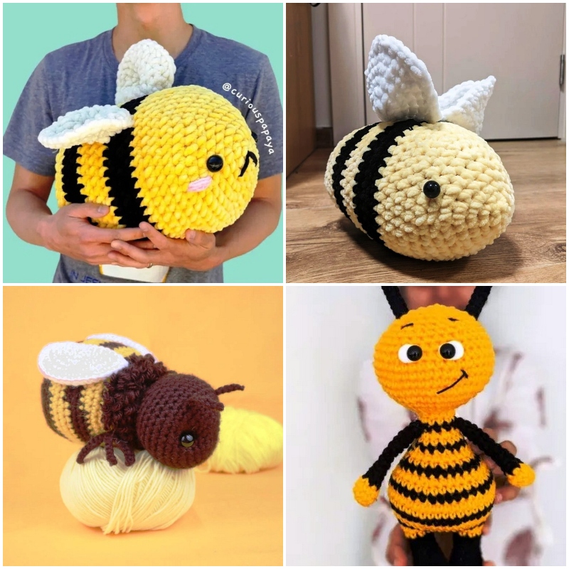 20 Free Crochet Bee Pattern Projects - Susie Harris