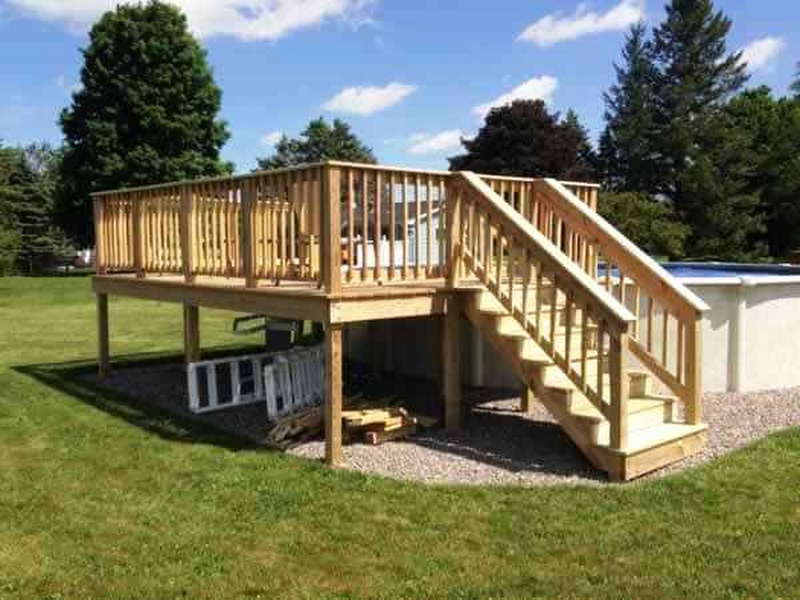 15 Above Ground Pool Deck Ideas On a Budget - Susie Harris