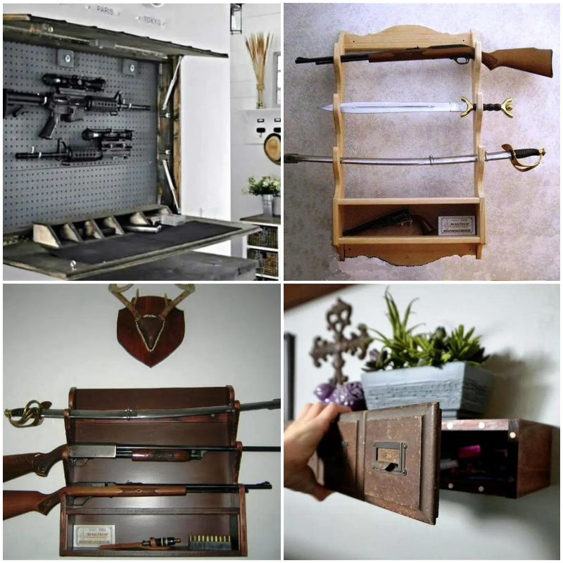 11 Hidden Gun Storage Ideas For Your Safety - Susie Harris