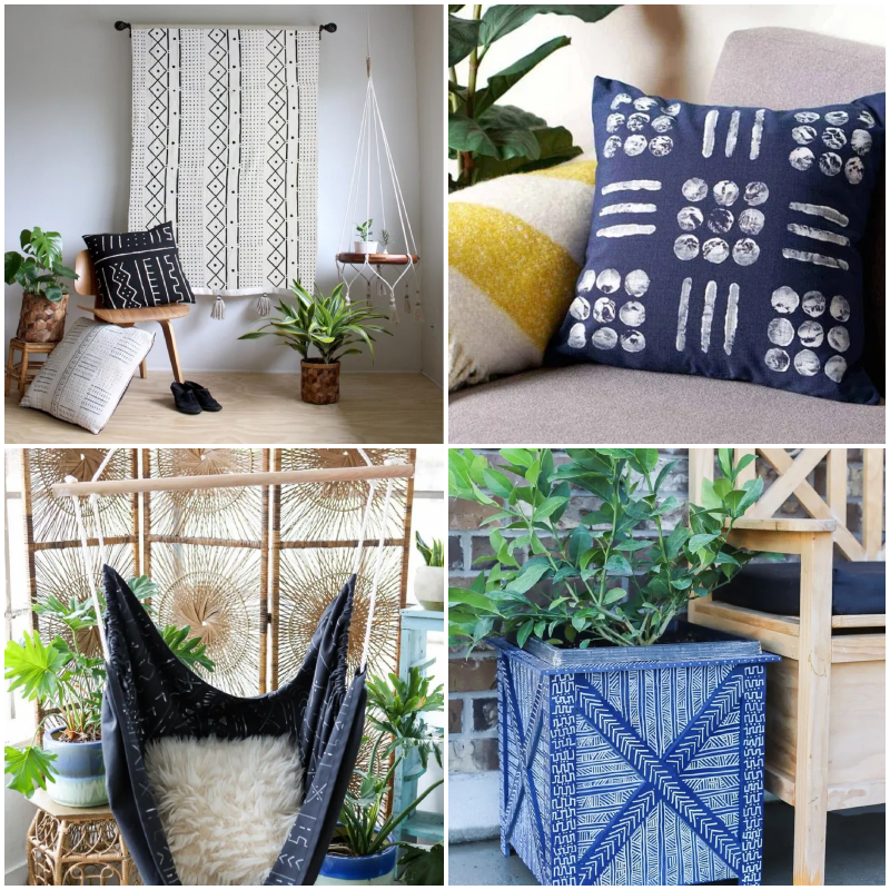 24 Eye-Catching Mud Cloth Ideas - Easy DIY Ideas - Susie Harris