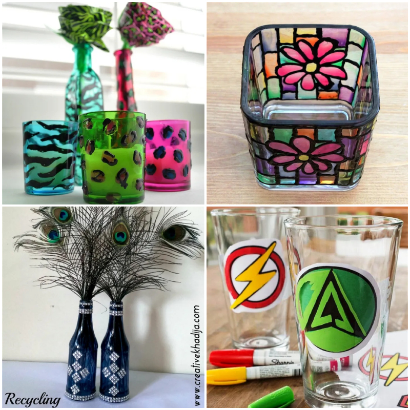 31 DIY Glass Painting Designs - Your Creative Projects