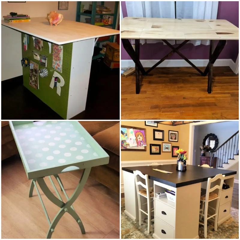 20 DIY Craft Table Ideas You Haven't Did Before - Susie Harris