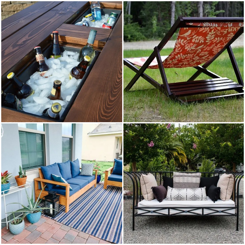 25 DIY Outdoor Unique Furniture Designs to Try - Susie Harris