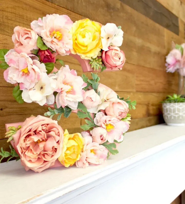 20 DIY Wood Letters Crafts - Susie Harris