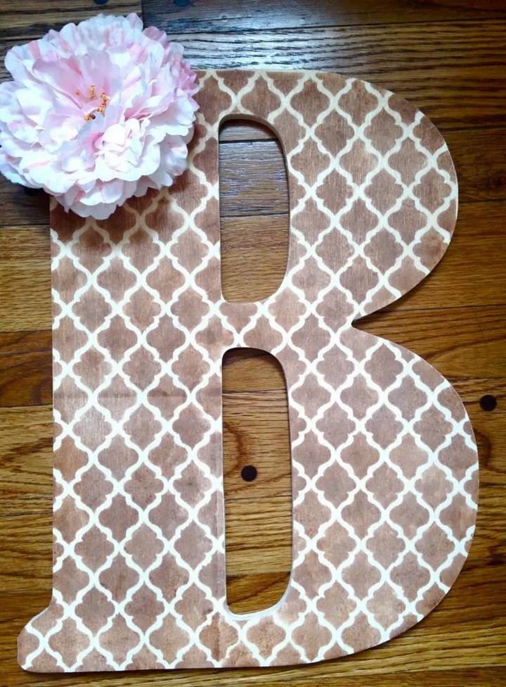 20 DIY Wood Letters Crafts - Susie Harris