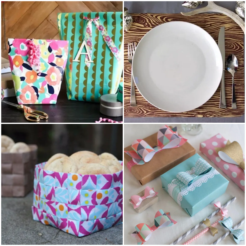 25 DIY Wrapping Paper Crafts Ideas - Susie Harris