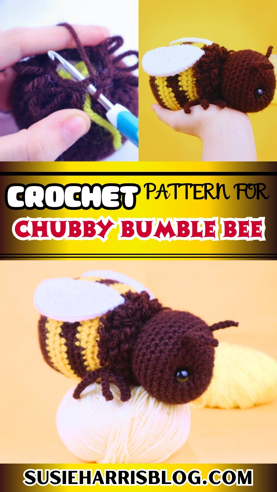 10 Crochet Bee Patterns - Susie Harris