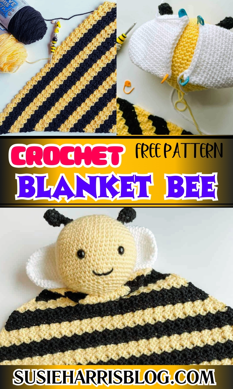 10 Crochet Bee Patterns - Susie Harris
