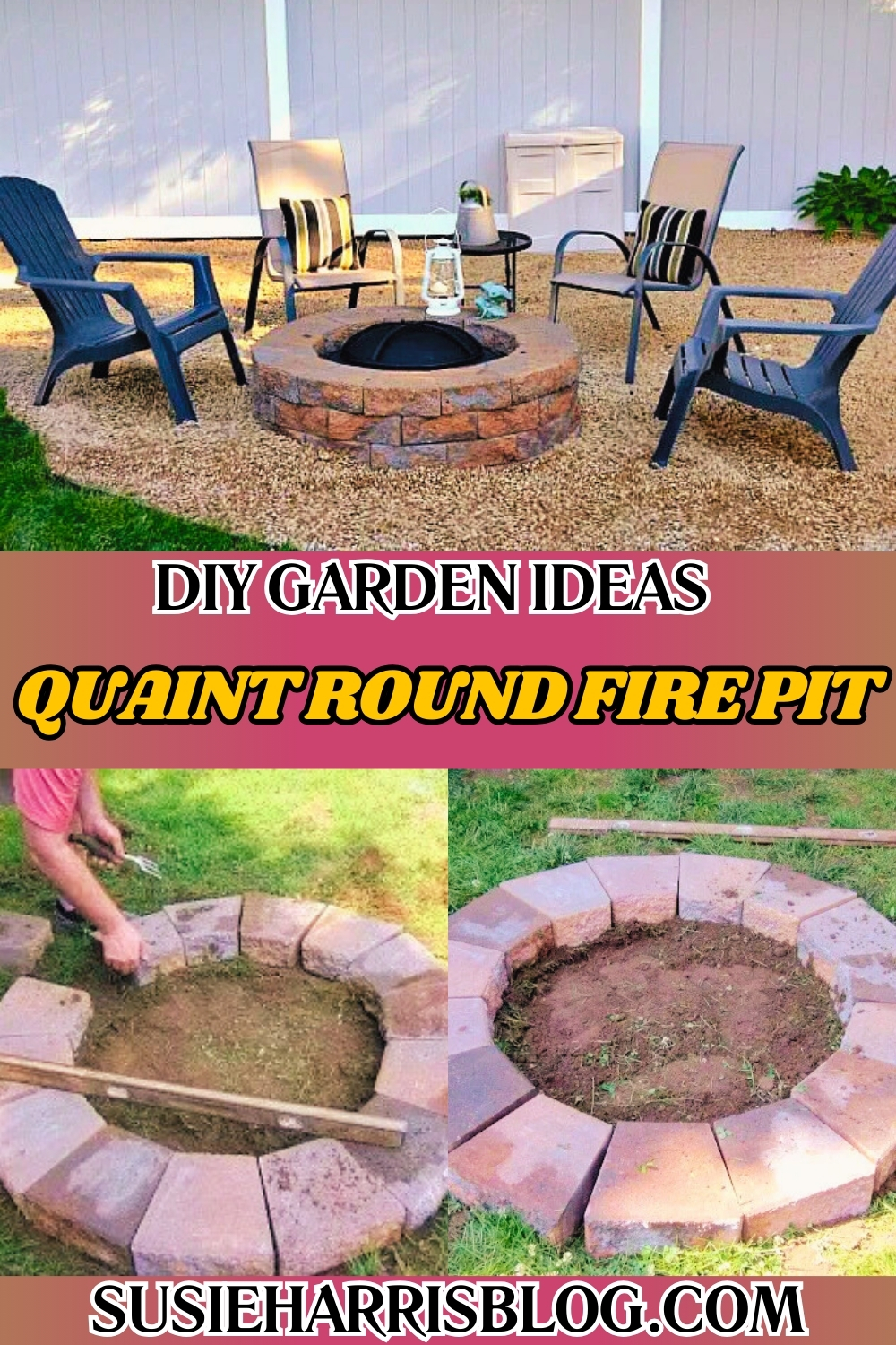 17 DIY Fire Pit Projects - Susie Harris