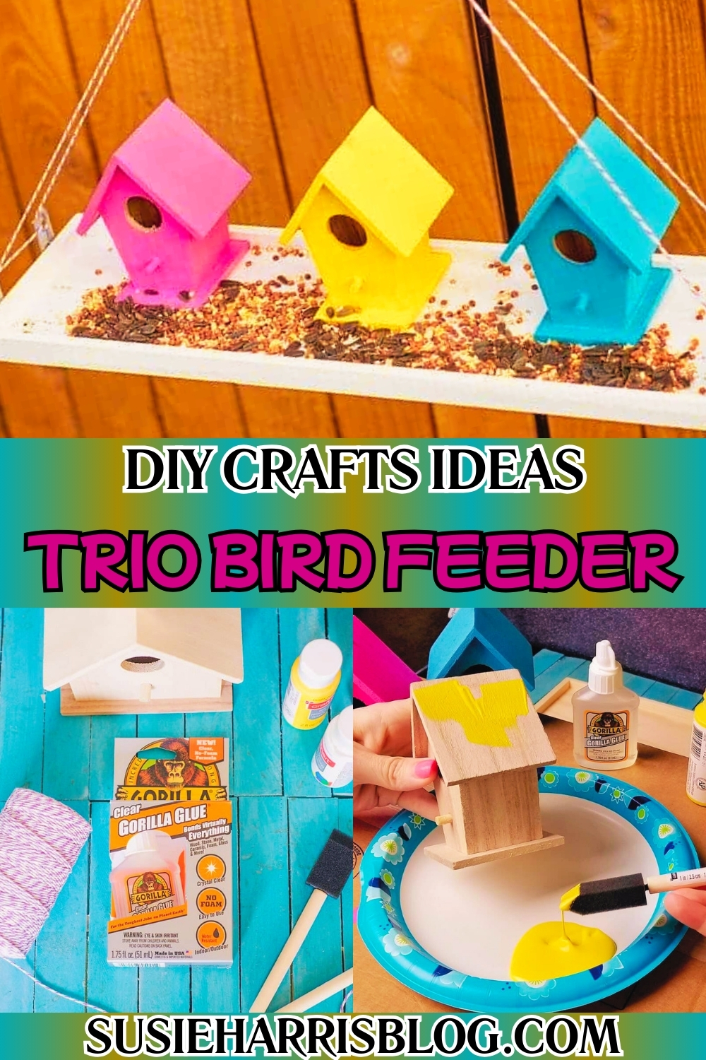 12 Different DIY Bird Feeder Crafts - Susie Harris