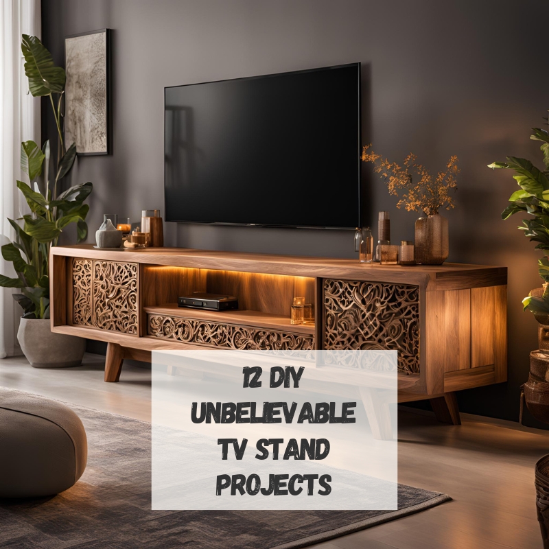 12 DIY Unbelievable TV Stand Projects - Susie Harris
