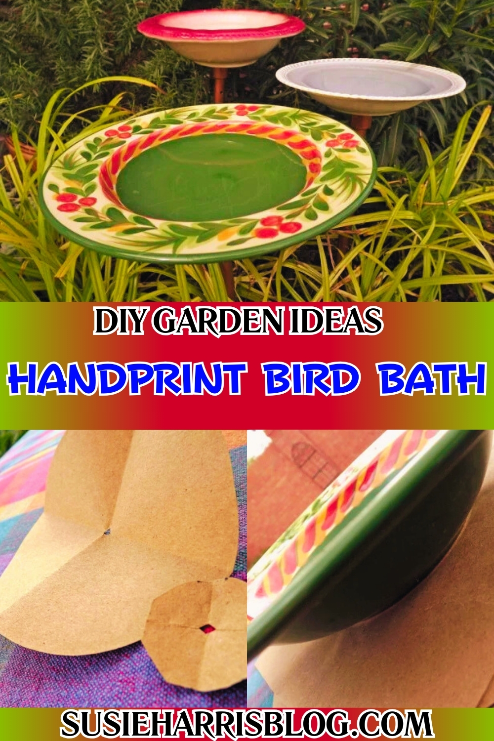 16 DIY Bird Bath For Your Garden - Susie Harris