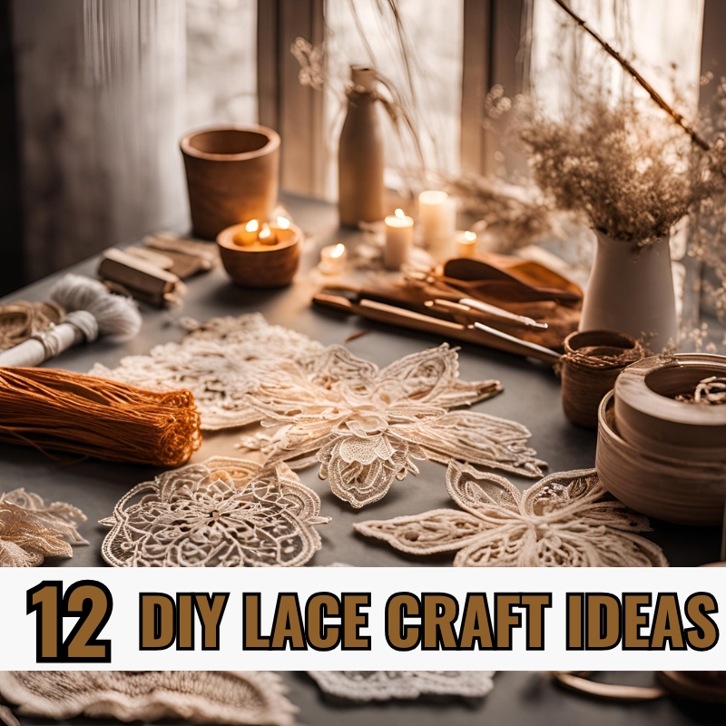 12 DIY Lace Craft Ideas - Susie Harris
