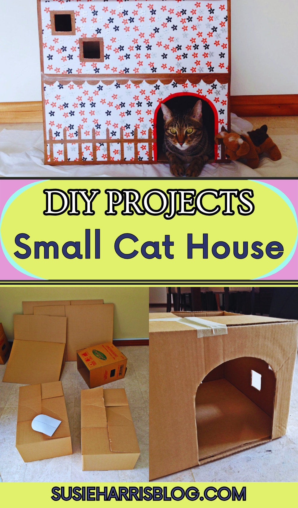 15 DIY Cat Playhouse Ideas - Susie Harris