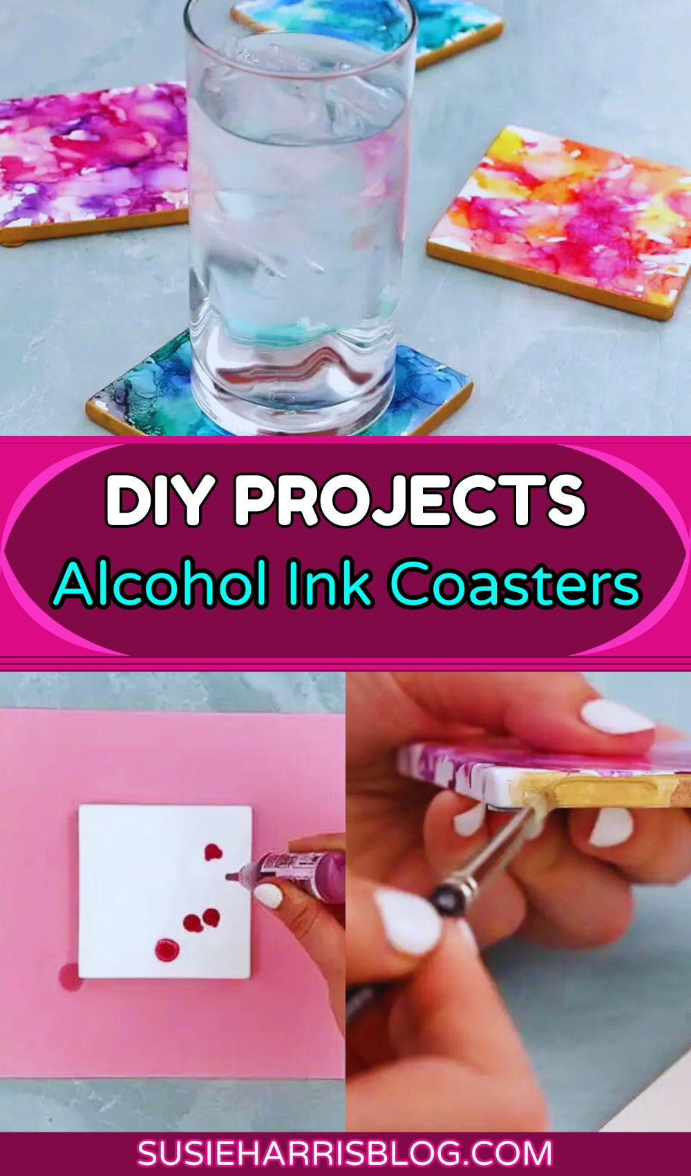 13 DIY Coasters Projects For Entertainment - Susie Harris