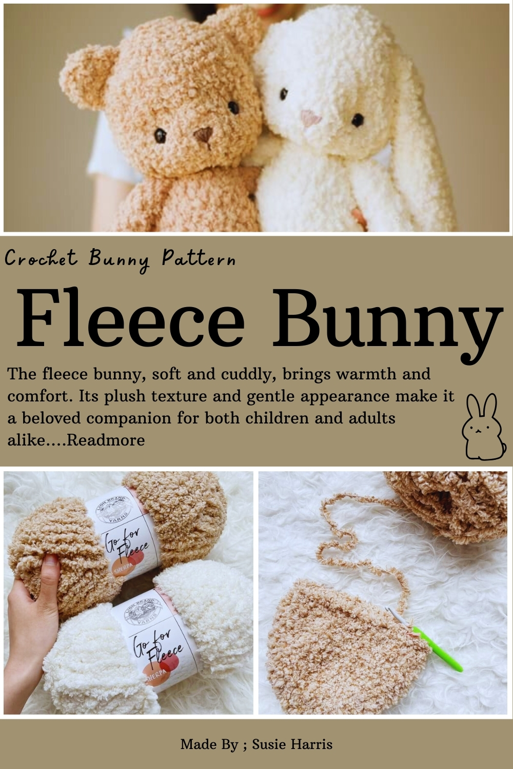 16 Crochet Bunny Patterns - Susie Harris