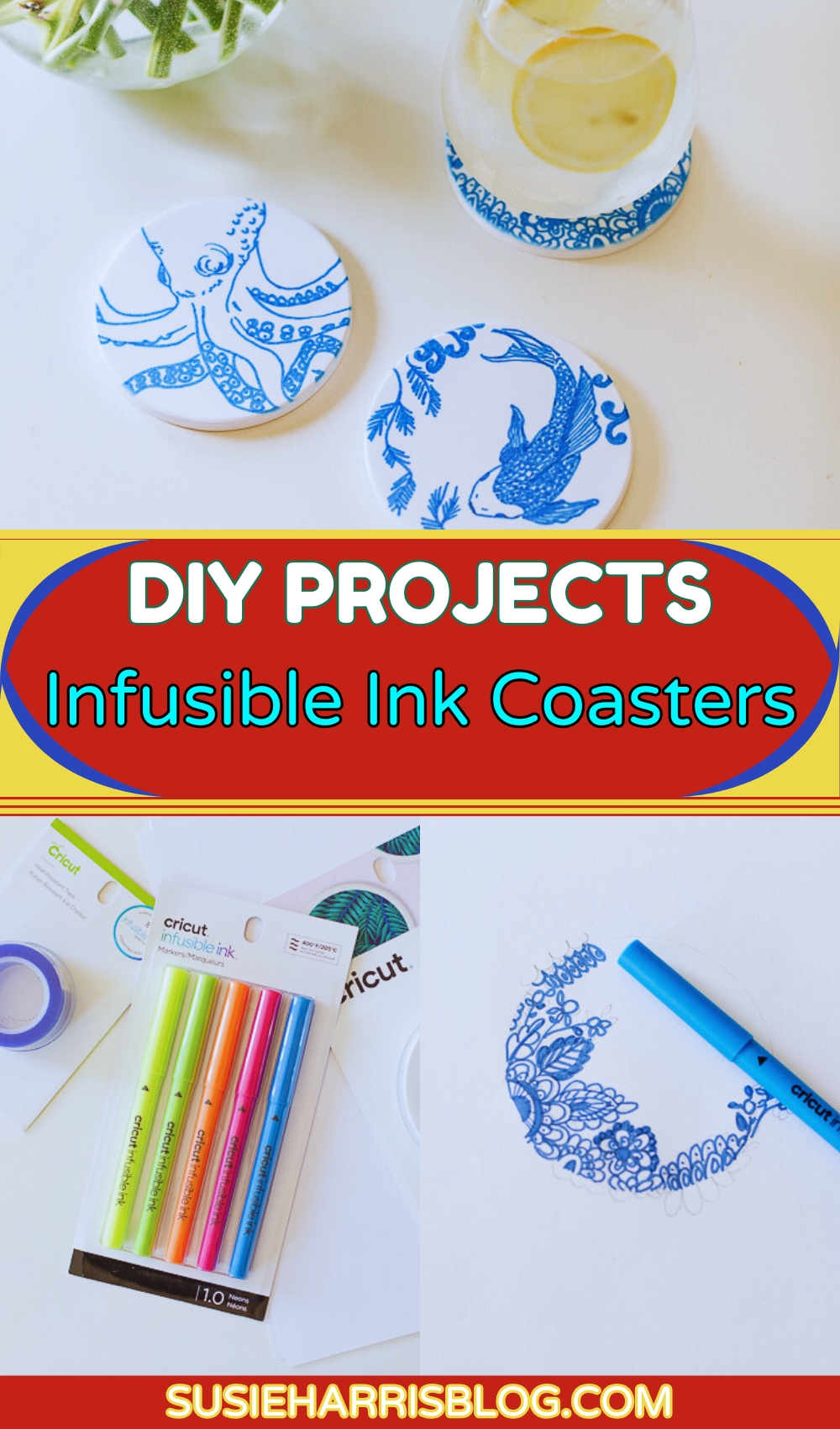 13 DIY Coasters Projects For Entertainment - Susie Harris